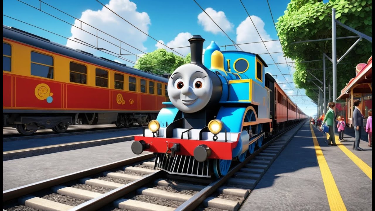 The Train on the Track Goes Choo Choo | Fun Train Song | Preschool ...