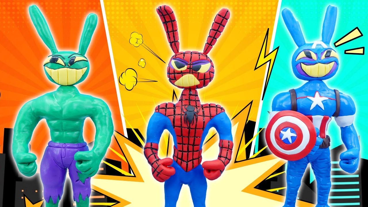🎪How to make Jax Mixed Spiderman, Hulk, Captain America🎪The Amazing ...