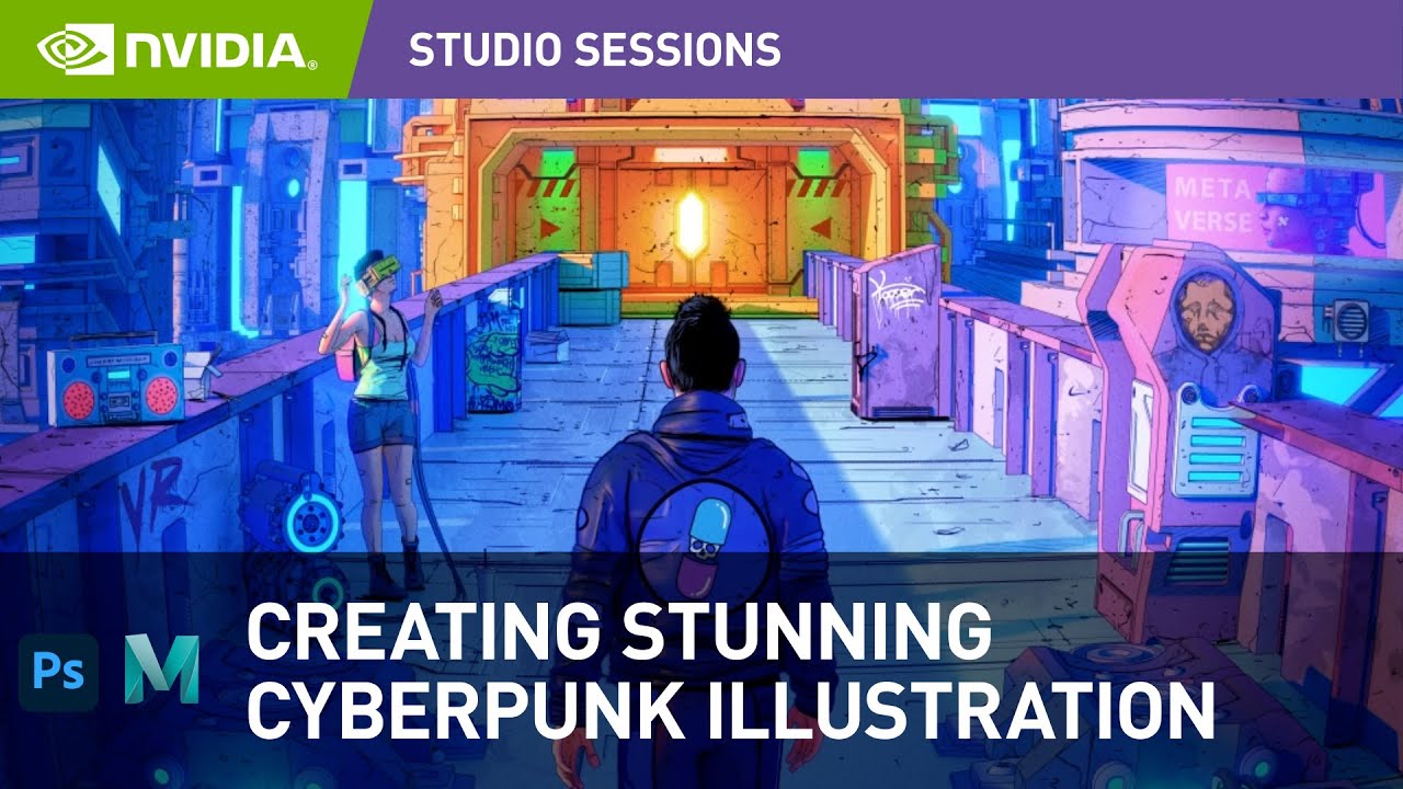Creating A Cyberpunk Illustration Using 2D & 3D Techniques w/ Nick ...