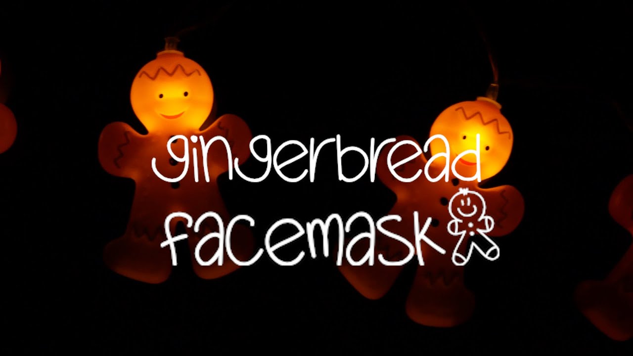 Gingerbread Man Face Mask - Festive Product Video - YouTube