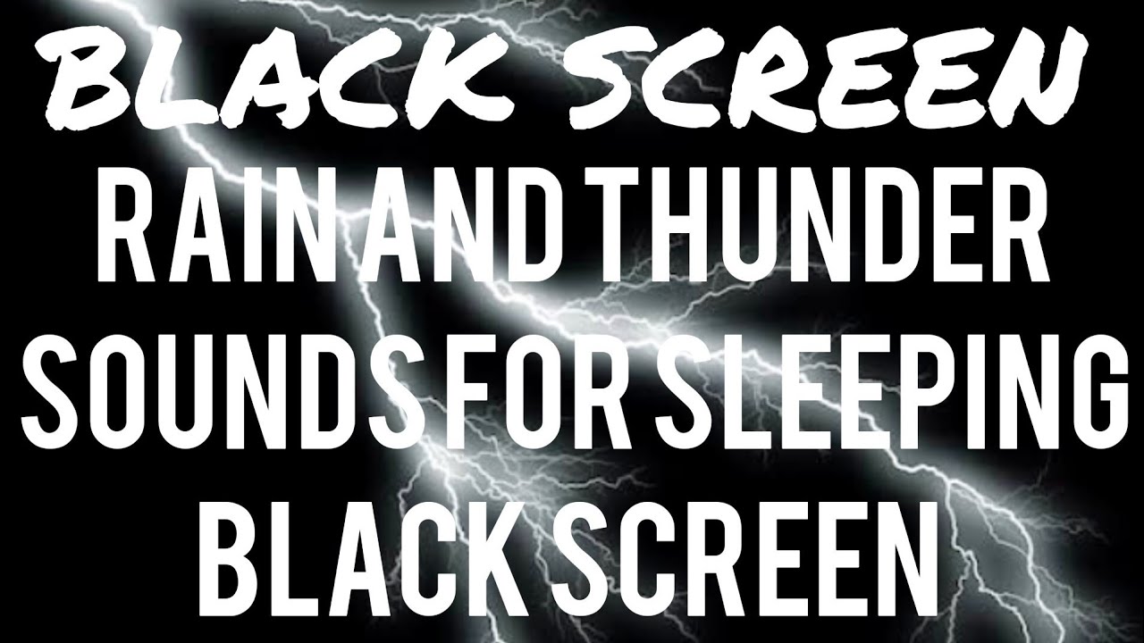 Rain And Thunder Sounds For Sleeping Black Screen • 10 Hours Of Rain