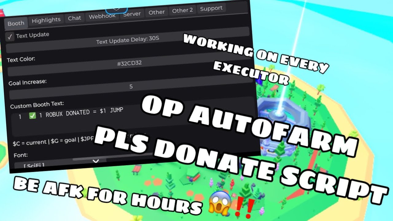 AUTO FARM PLS DONATE SCRIPT! 💸| WORKING ON EVERY EXECUTOR! |BE AFK 💯 ...