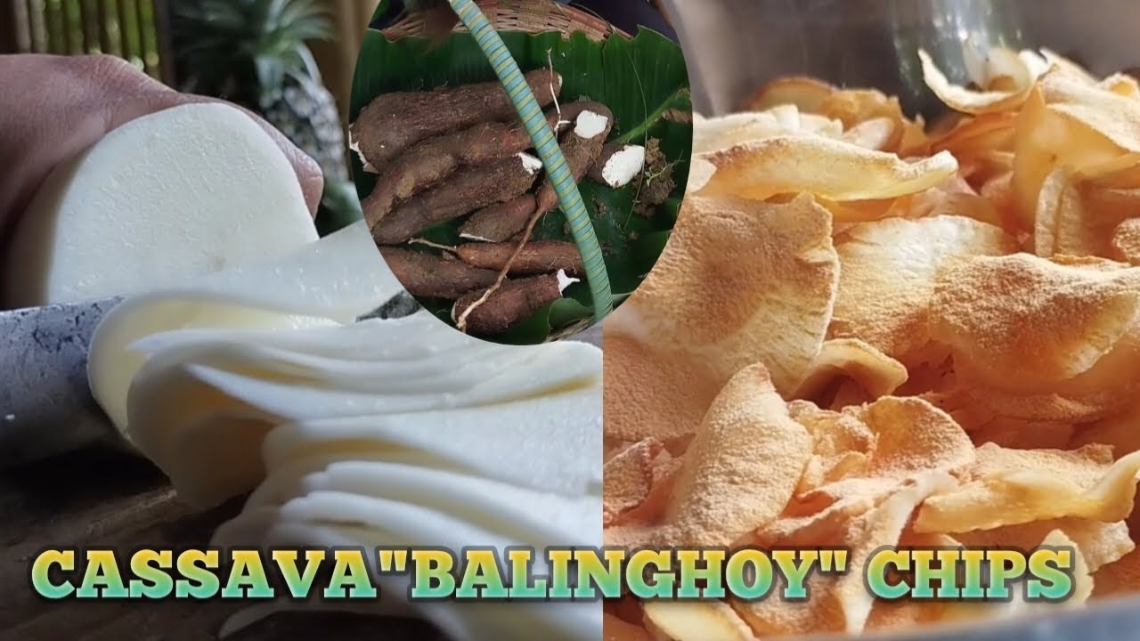 Cassava "balinghoy" chips super crunchy - YouTube