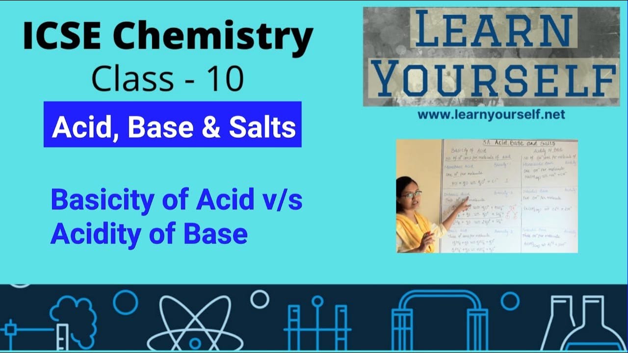 ICSE Std-10 Chemistry- - Basicity of Acid vs Acidity of Base ||Acid ...
