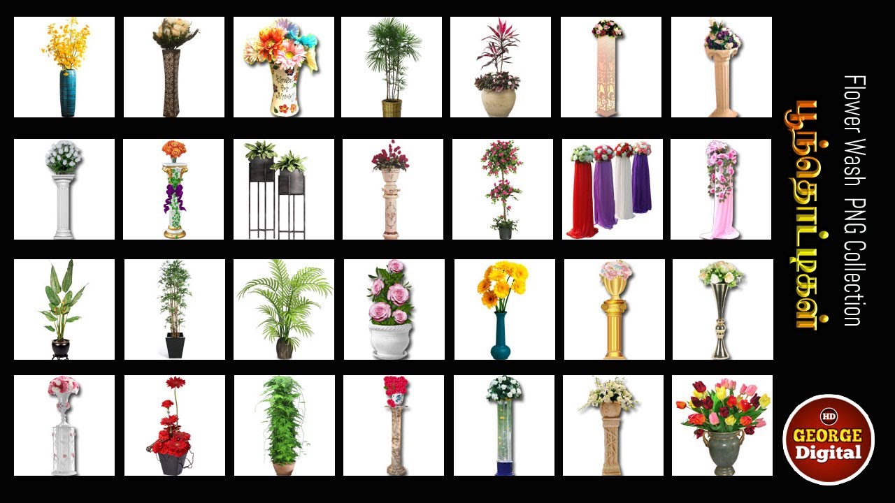 Flower Wash PNG file collection for Photoshop designing ...