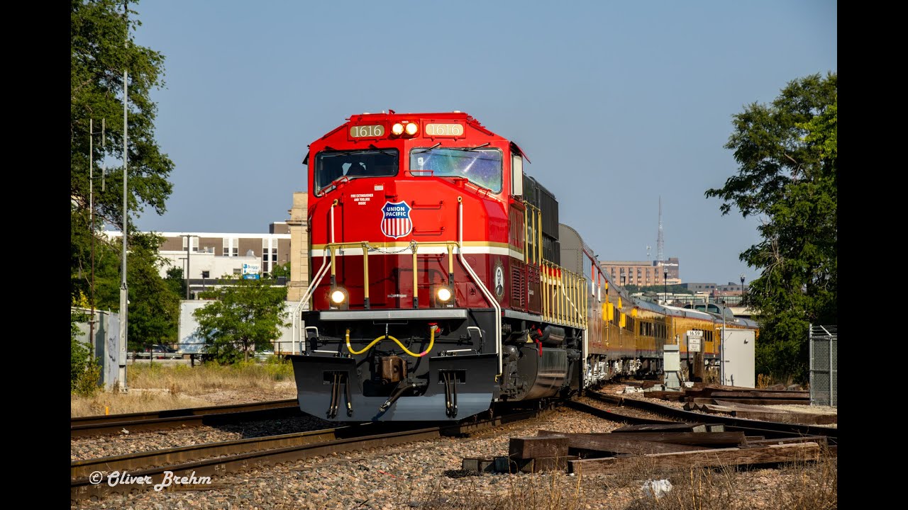 UP 1616 & The Home Plate Special move to Omaha (6/10/2025) - YouTube