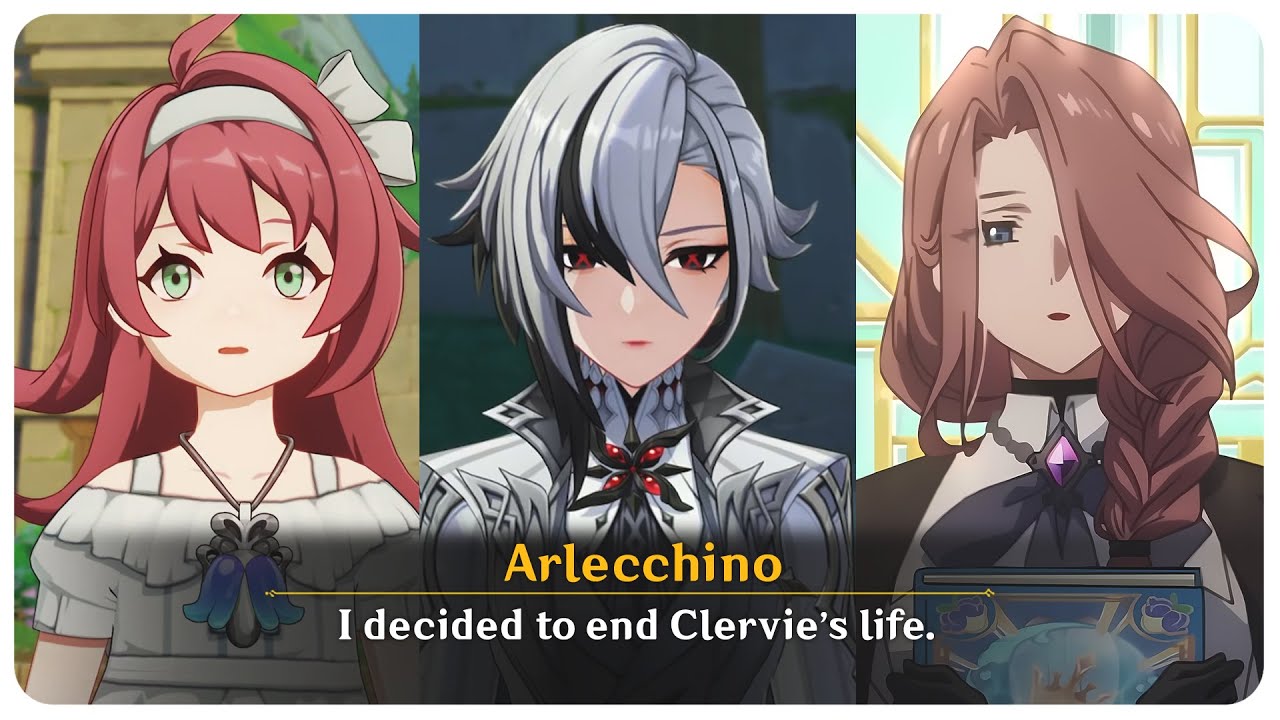 Arlecchino's Backstory with Clervie and Crucabena | Genshin Impact ...