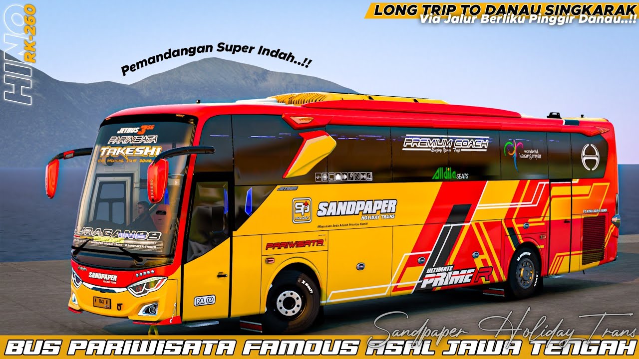 MABOK BASURI🔥- Bus Sandpaper "Takeshi" Trip to Danau Singkarak | ETS 2 ...