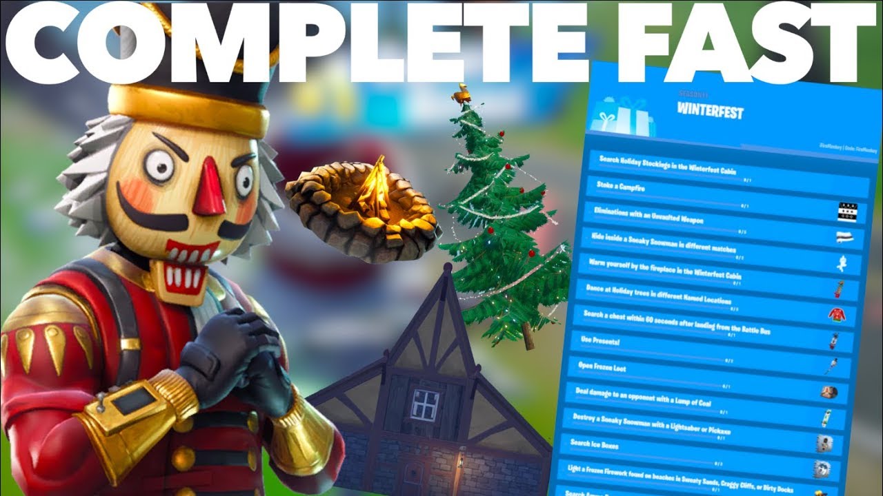 How to Complete the Winterfest Challenges FAST in Fortnite Chapter 2 ...