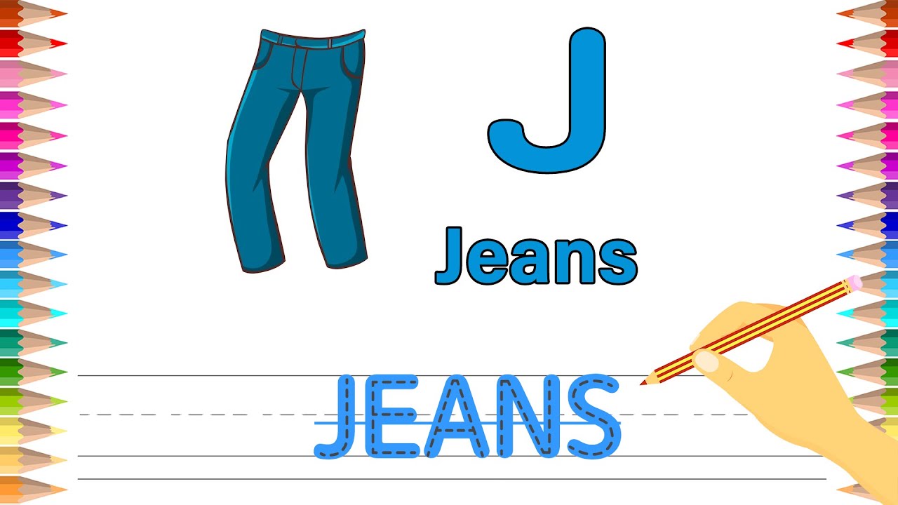 ABC Alphabet J is for jeans Learn Alphabet for Children 알파벳 따라 쓰기 ...