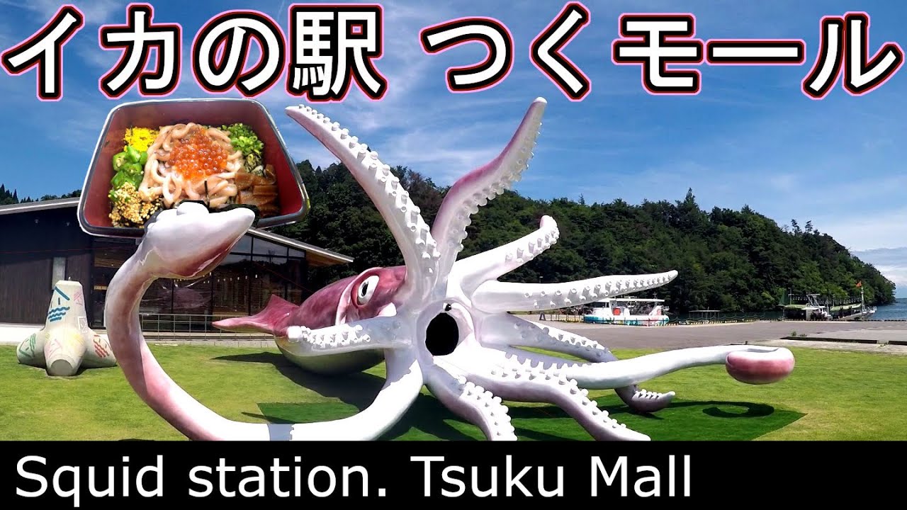 Squid station. Tsuku mall. Japan. Noto. Travel. Roadside station. Tsukumo Bay. Live camera. Ika ...