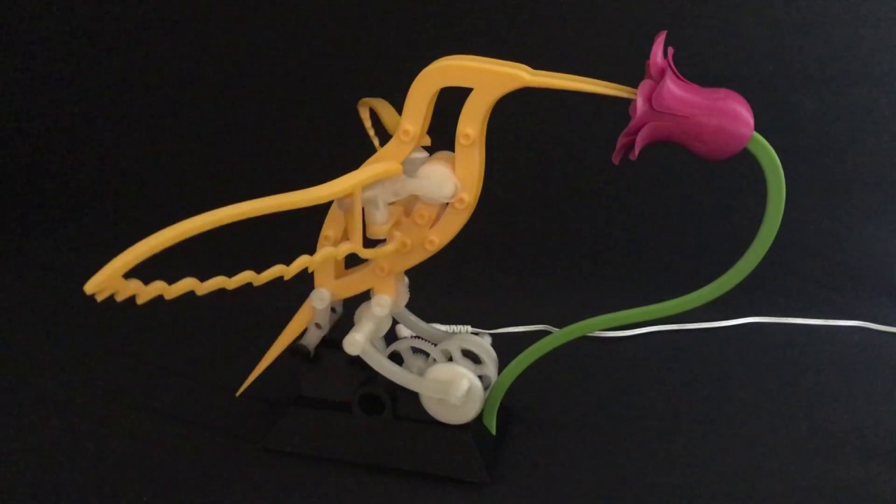 3D Printed Hummingbird - YouTube