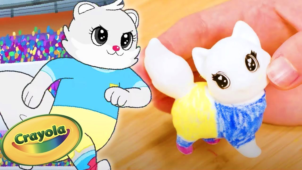 Coloring Missy The Soccer Player! ️ Crayola Scribble Scrubbie Pets # ...