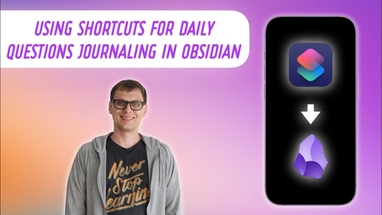 Using Shortcuts for Daily Questions Journaling in Obsidian - YouTube