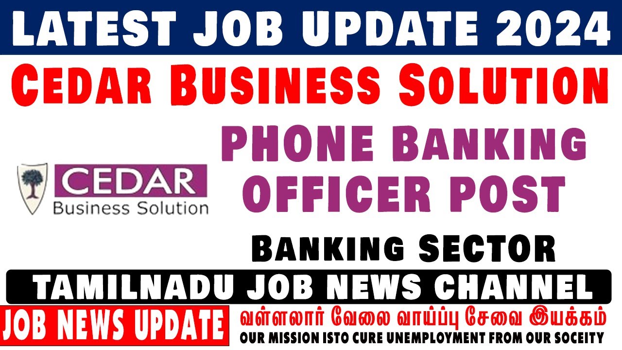 Phone banking Officer - Call Center Jobs 2024In Tamilnadu #job - YouTube