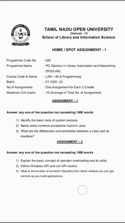 TNOU UPDATE 2025 SUBMIT ASSIGNMENT LAST DATE NEAR HALL TICKET RELEASED ...