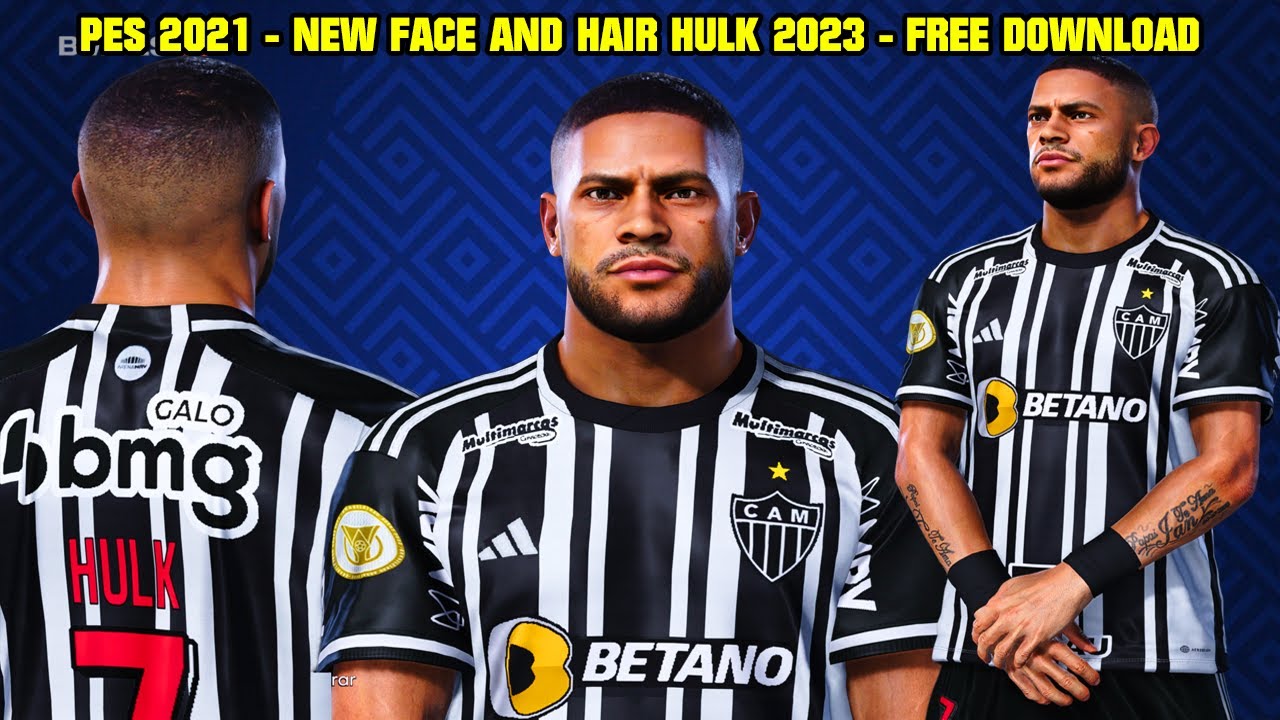 PES 2021 - NEW FACE AND HAIR HULK 2023 - 4K - YouTube