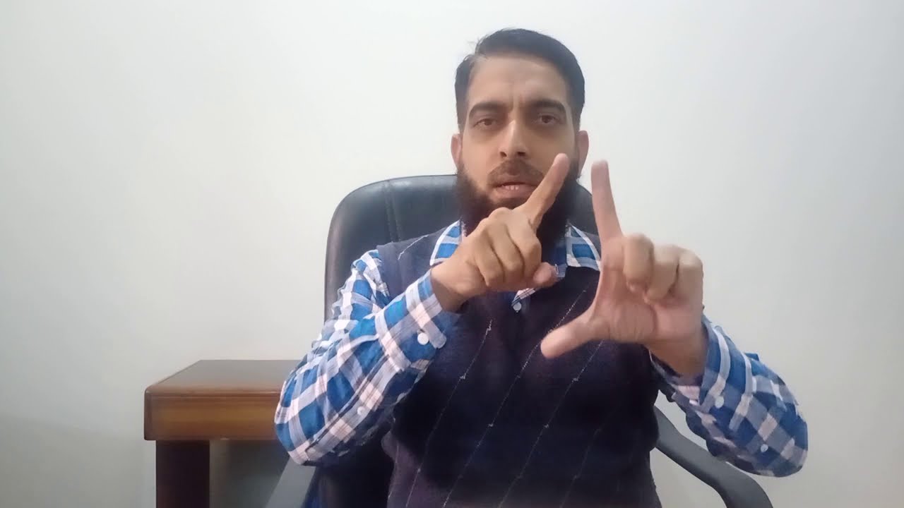 Complete English Elphabets in Pakistan Sign Language (PSL) - YouTube