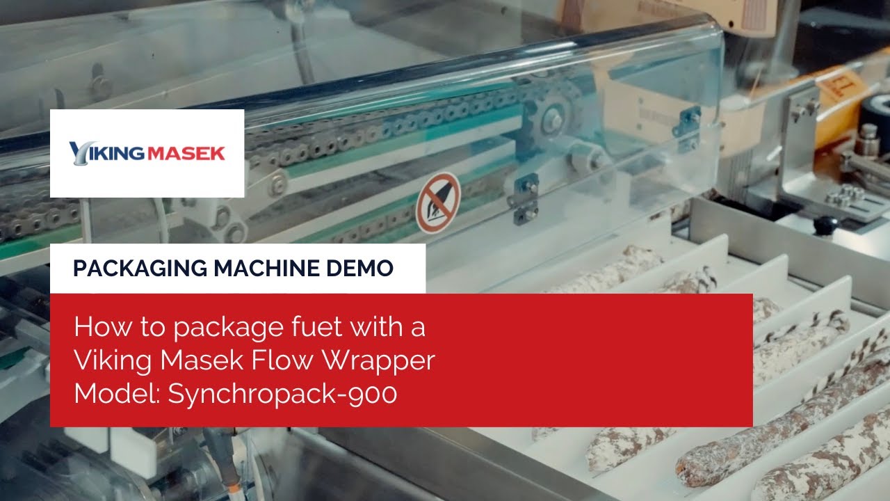 Machine Demo: How to Package Fuet with Viking Masek Flow Wrapper ...