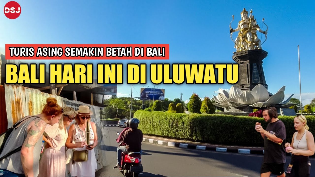 Wow Jalur Wisata Uluwatu Bali mulai macet, Jalan Raya Uluwatu Bali ...