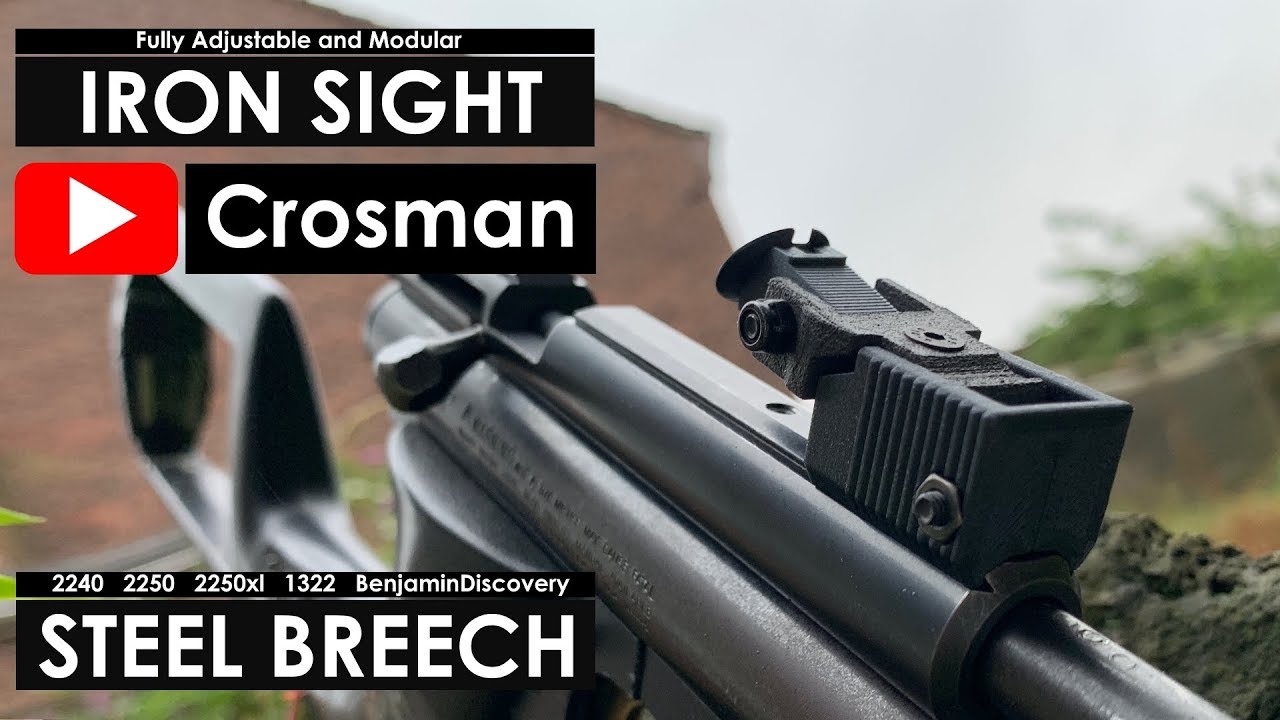 Iron Sight for Crosman Steel Breech - YouTube