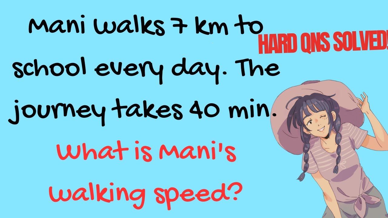 PSLE Math: Calculating Walking Speed in Real-Life Situations! 🚶‍♂️📏 # ...