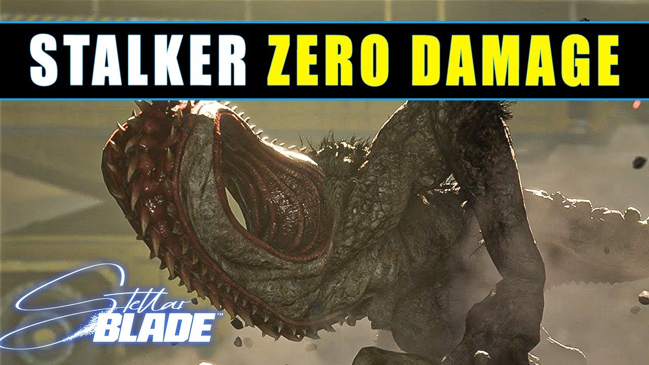 Stalker Boss Fight (NO DAMAGE) Stellar Blade Demo - How to beat the ...