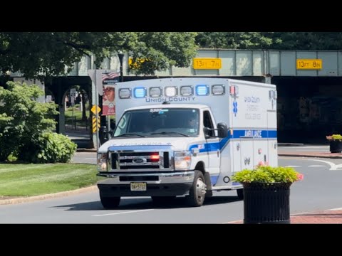 Union County EMS Ambulance 5385 Responding thru Westfield. - YouTube