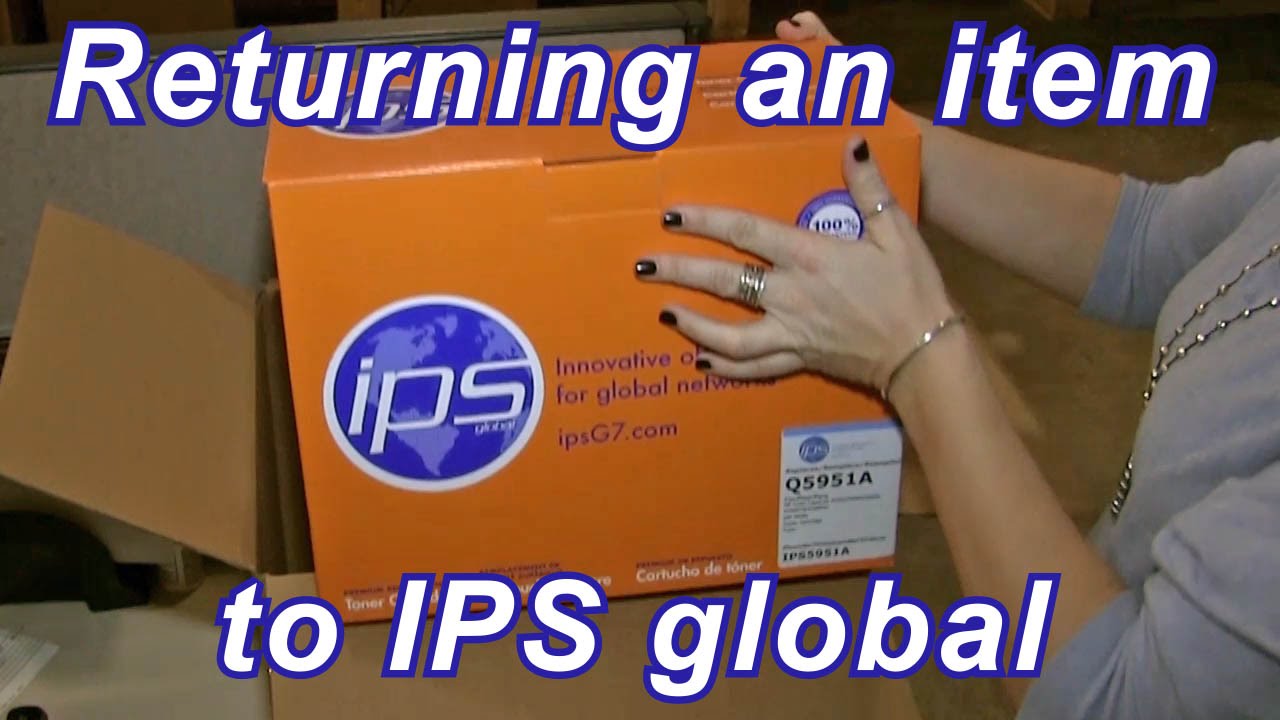 Returning an item to IPS global - YouTube