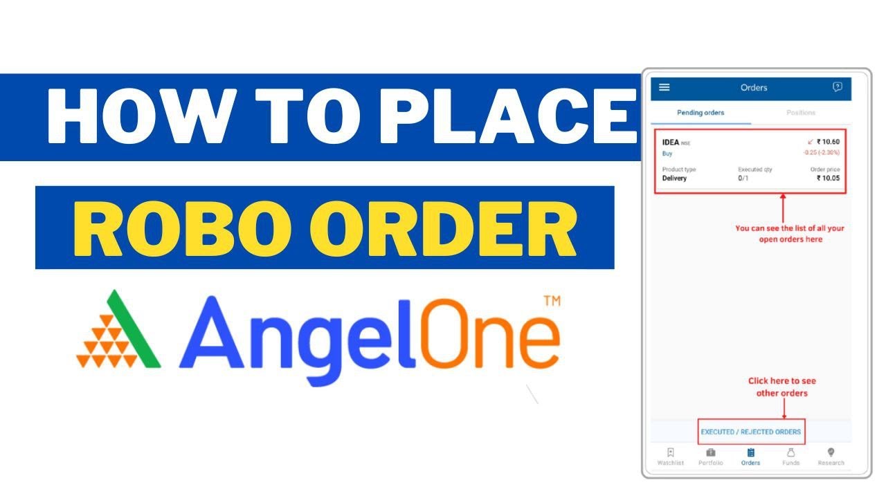 How to place Robo Order in Angle Broking | Robo Order in angle one ...