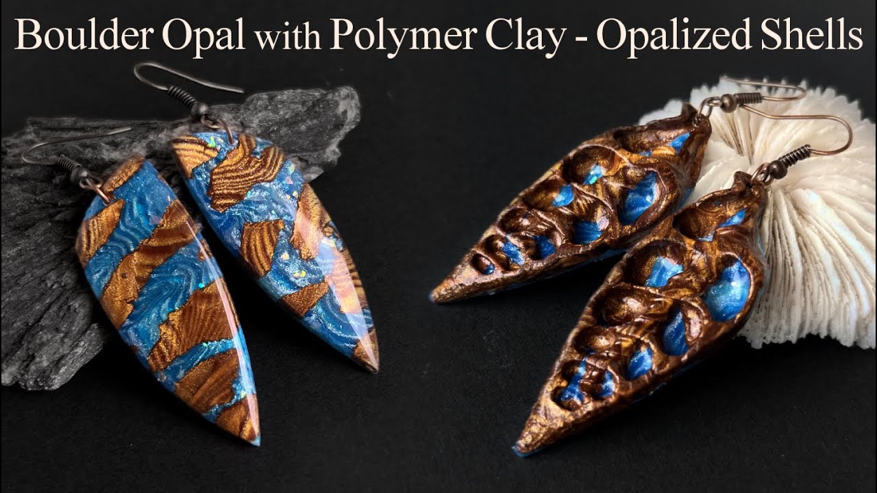 You have to try this Easy Boulder Opal Effect with Polymer Clay - YouTube