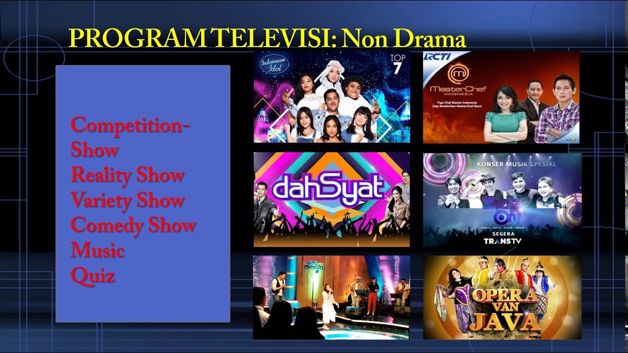 KULIAH DARING: PROGRAM TV NON DRAMA (FORMAT INFORMASI) - YouTube