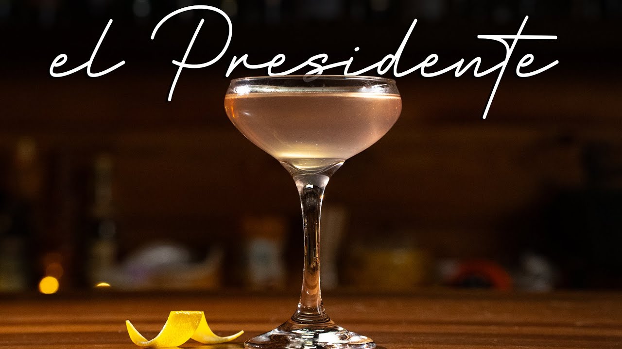 The Elegant and Refined Presidente Cocktail from Cuba - YouTube