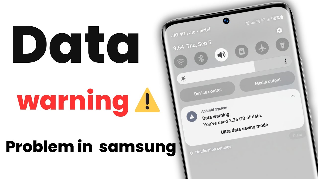 samsung data warning problem | samsung data warning off kaise kare ...