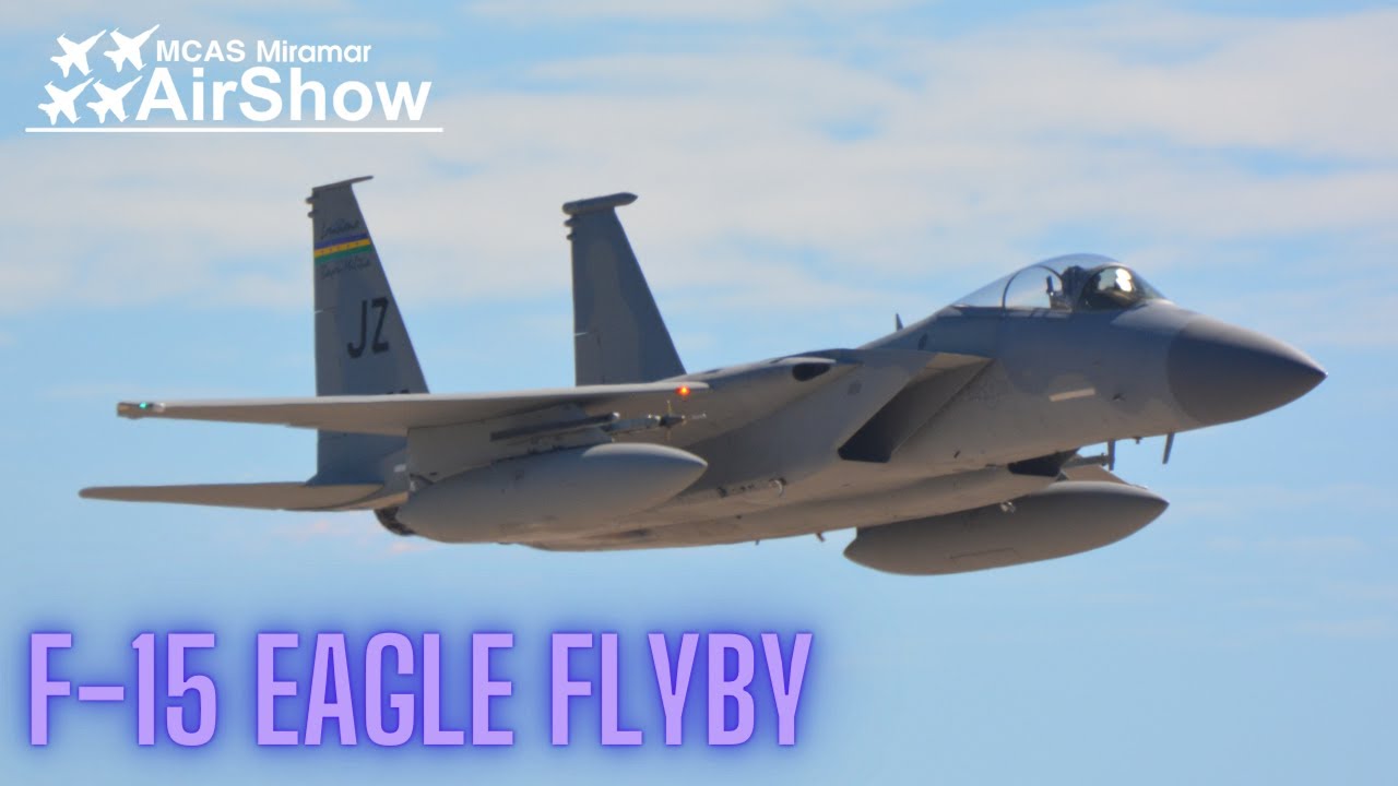 F-15 Eagle Flyby .. 2022 Miramar Airshow - YouTube