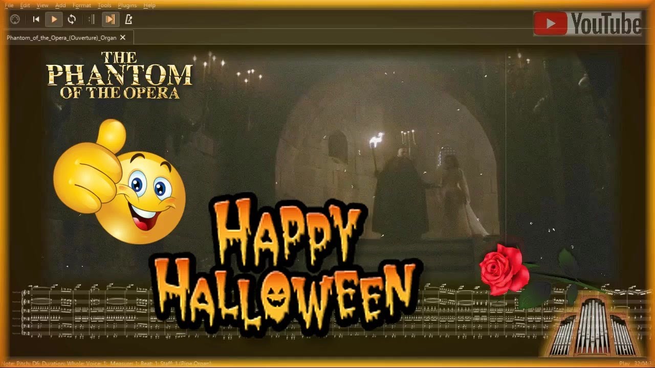 MuseScore 3.6 Pipe Organ - Phantom of the Opera - YouTube