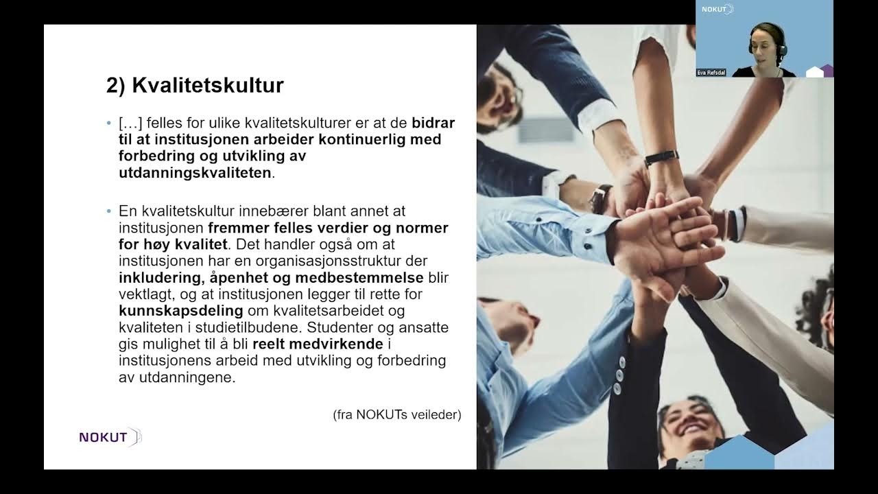 Forankring av kvalitetsarbeid og utvikling av kvalitetskultur hvordan balansere formelt og ...
