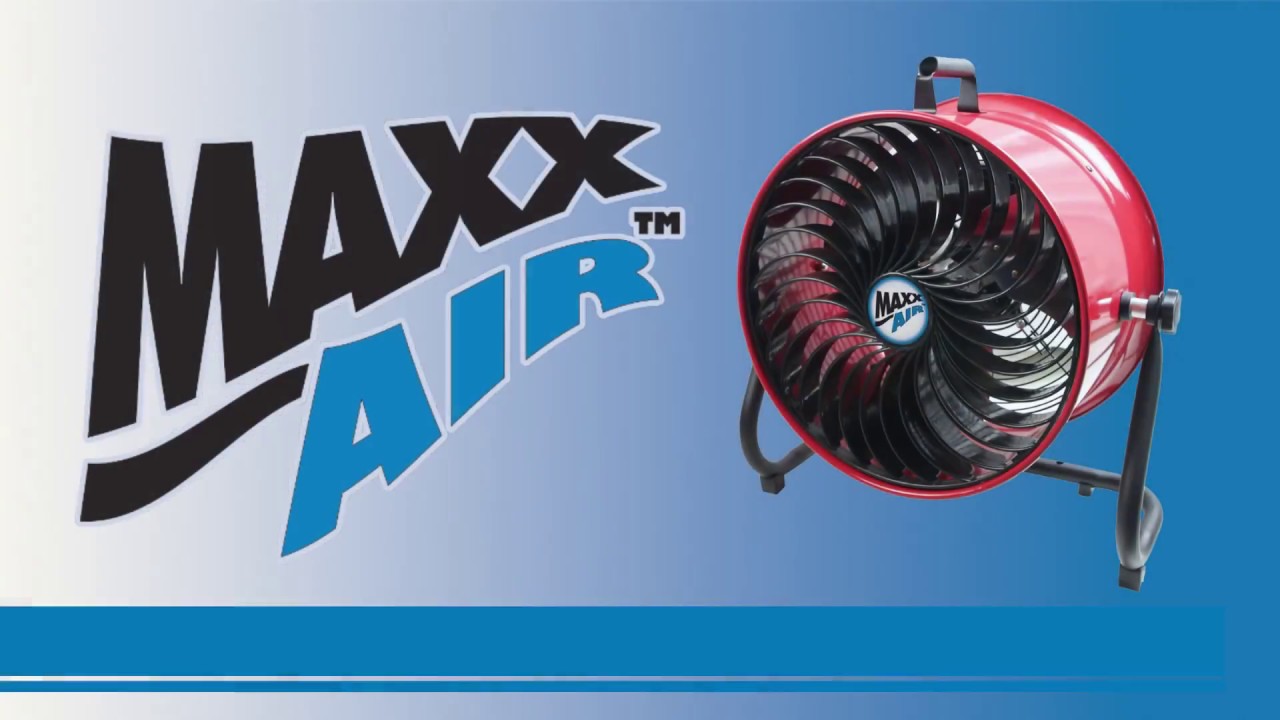 HVFF16T RED - Maxx Air 16" Red Turbo Floor Fan Features - YouTube