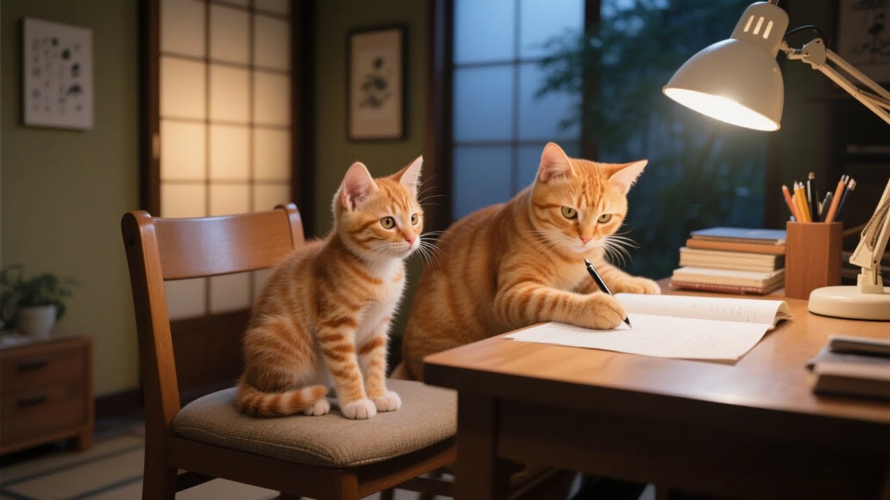 Ginger Kitten Got Bad Grades... But Mama Cat Still Believes in Her!😿📚 ...