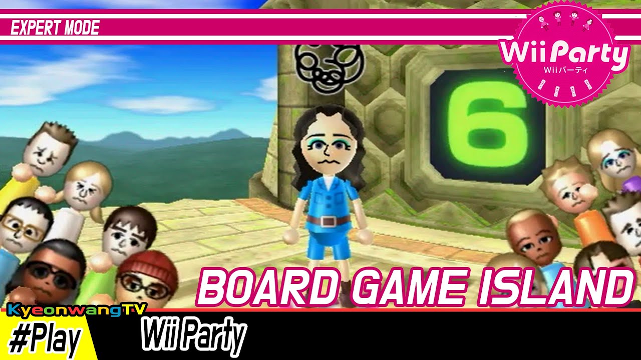 Wii party Board Game Island gameplay (Expert com) Player Fellina vs ...