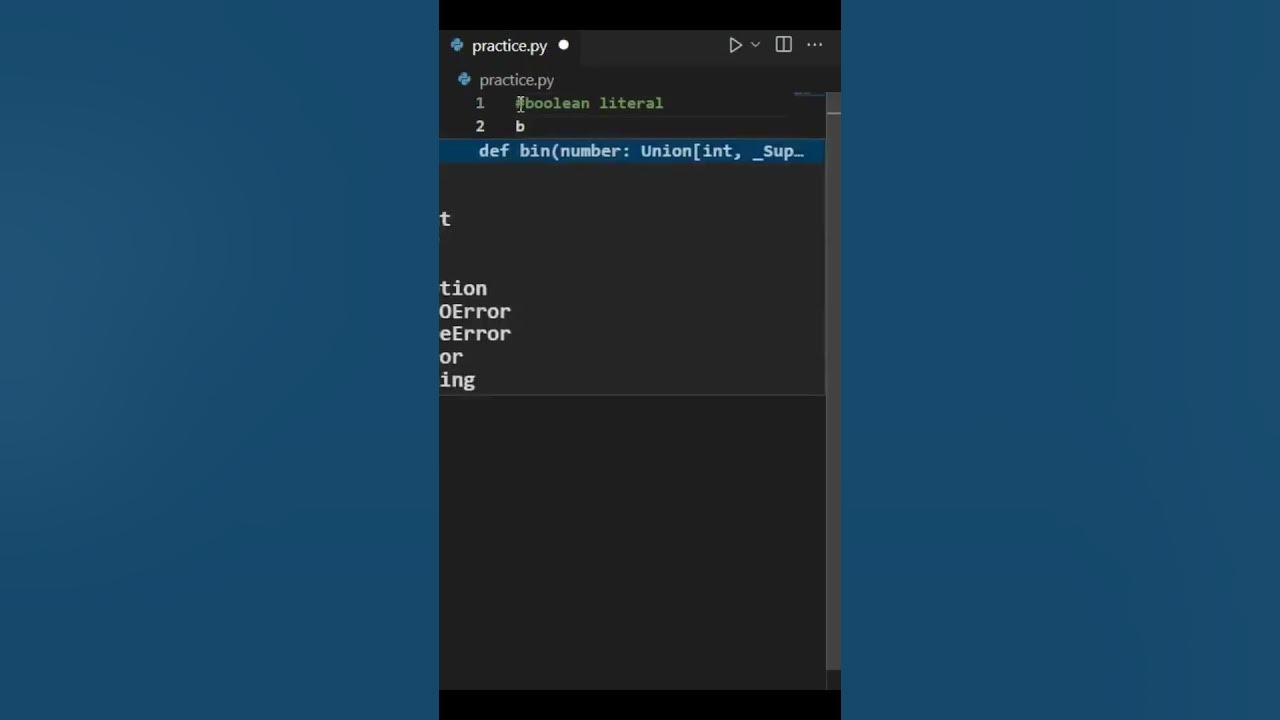Boolean Literal Python Pythoncode Pythonforbeginners Pythonprogramming Youtube 