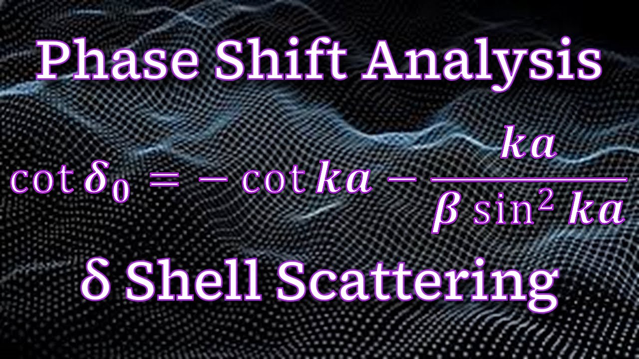 Problem 10.7 - Phase Shift Analysis ⇢ S-Wave Scattering from a δ Shell: Intro to Quantum ...