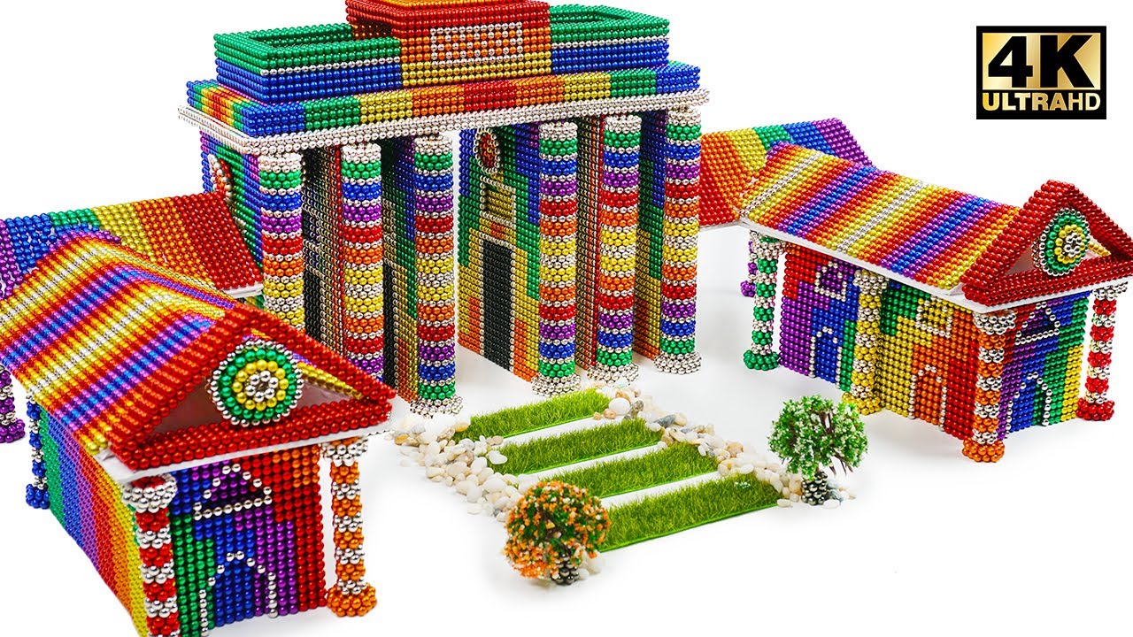 Most Creative - Build Brandenburg Gate From Magnetic Balls (Satisfying ...