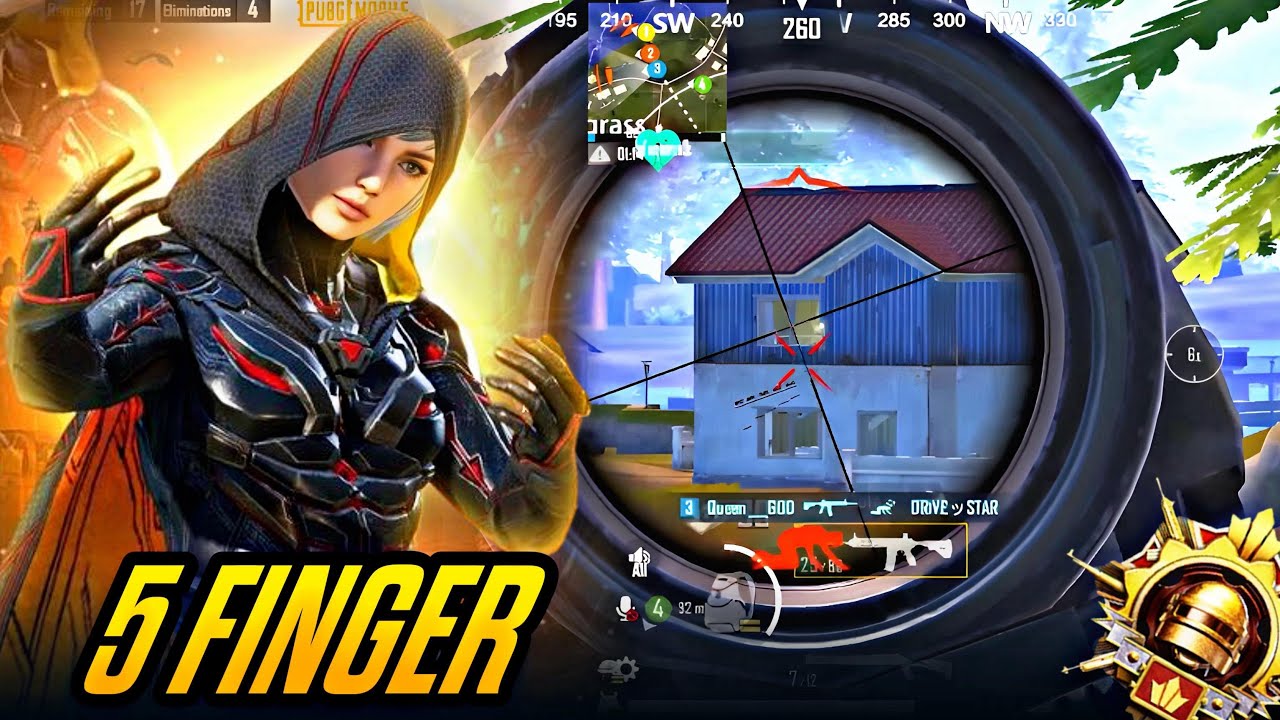 5 Finger Game Play 🔥 Pubg Mobile 😱 #Naezyislive1 - YouTube