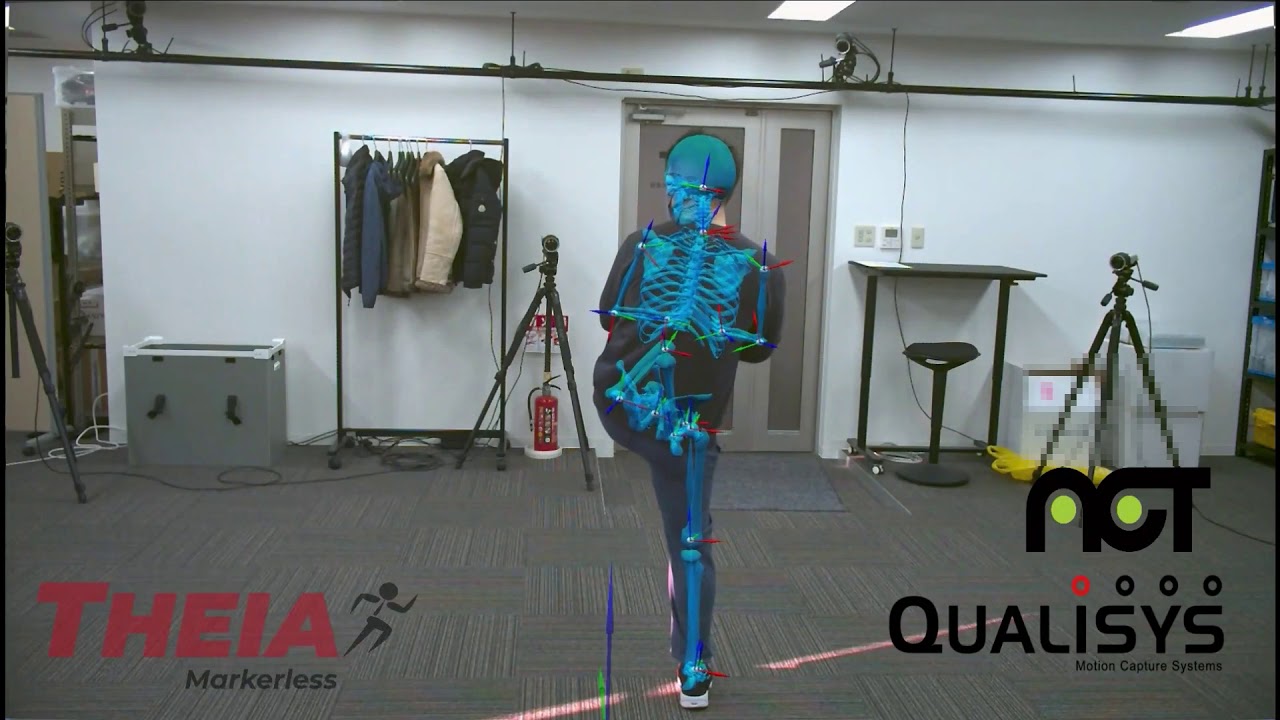 投球フォーム動作解析/マーカーレスモーションキャプチャーTHEIA/Qualisys - YouTube