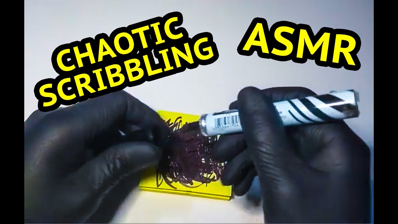 ASMR | FAST AND AGGRESSIVE WRITING SOUNDS | CHAOTIC SCRIBBLING - YouTube