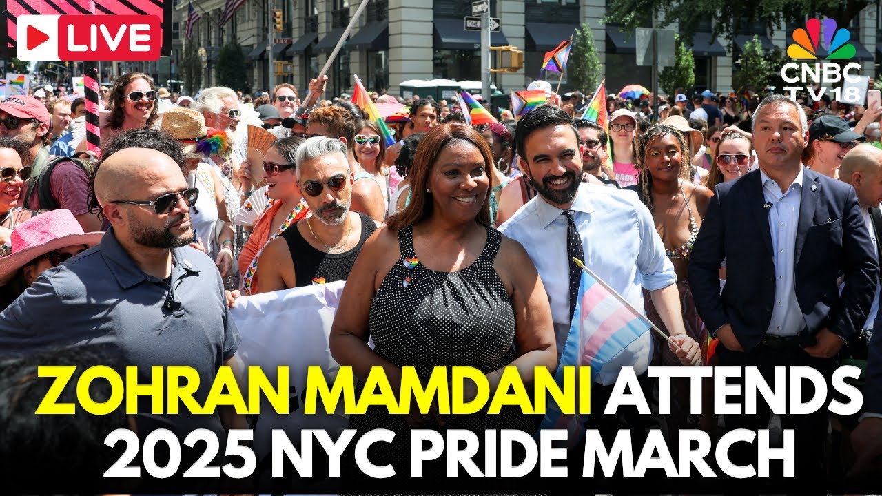 New York City Pride March LIVE: Zohran Mamdani Attends The 2025 NYC ...