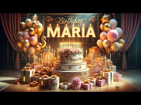MARIA  Happy Birthday To You 🎂🎉🎉Happy Birthday Song -Birthday Countdown...🎂