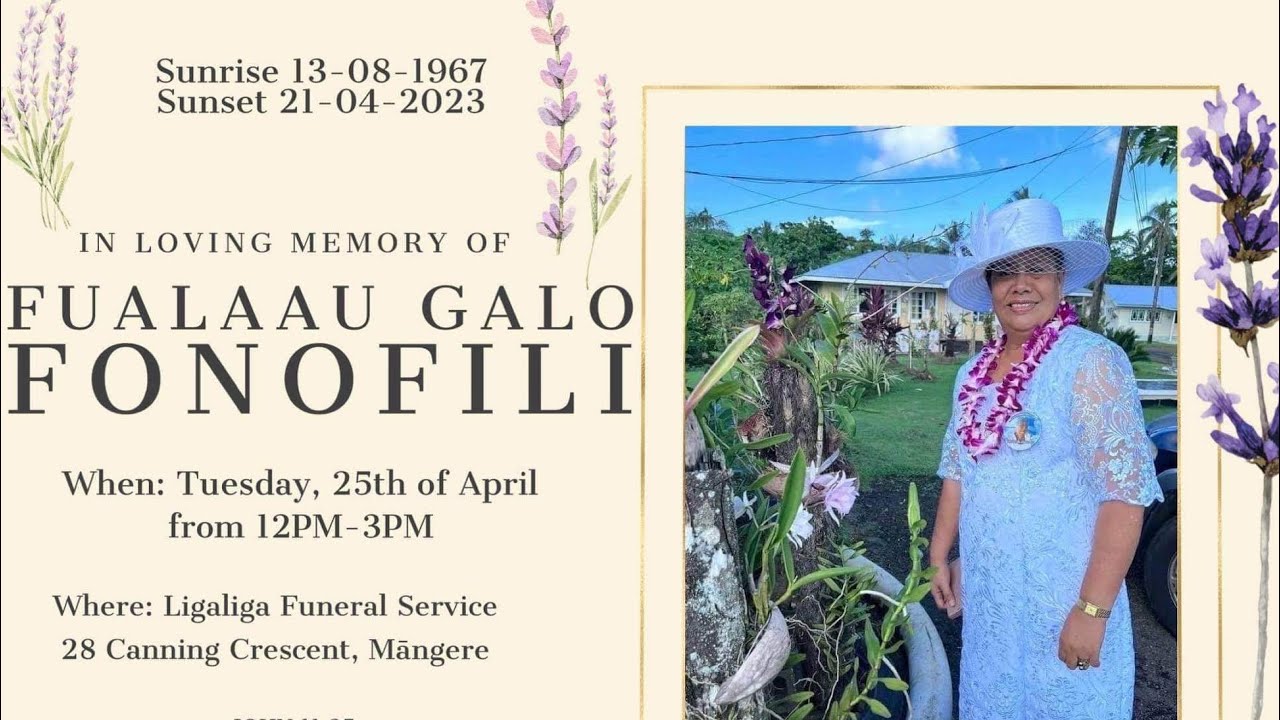 Family Service for Fualaau Galo Fonofili 🕊️ - YouTube