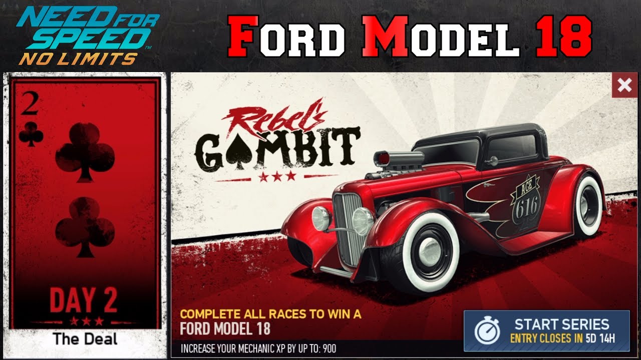 NFS No Limits | Rebel's Gambit - Ford Model 18 | Day 2 (3 stars stage ...